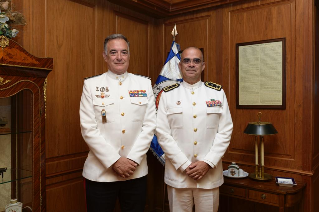 Marinha recebe visita do novo Adido de Defesa de Espanha