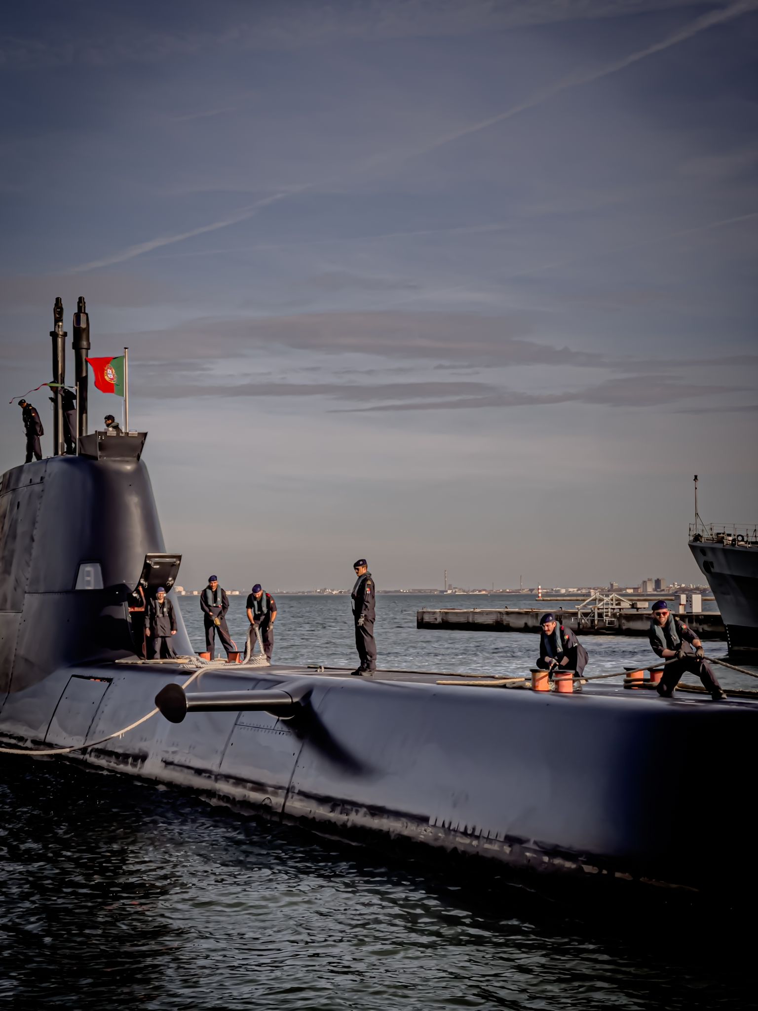 Submarino regressou após 71 dias em missão internacional